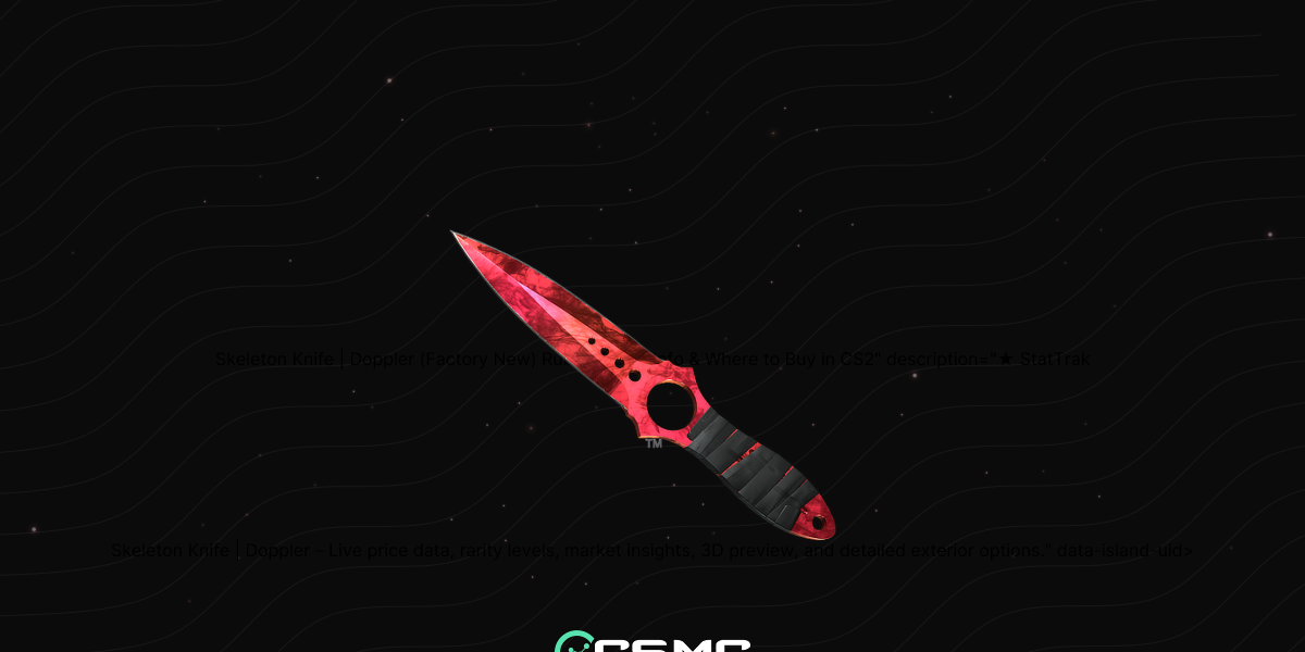 StatTrak™ Skeleton Knife | Doppler (Factory New) Ruby - Price, Info ...