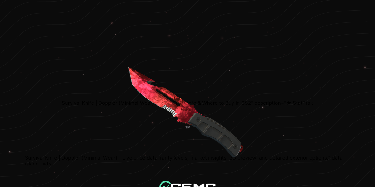 StatTrak™ Survival Knife | Doppler (Minimal Wear) Ruby - Price, Info ...