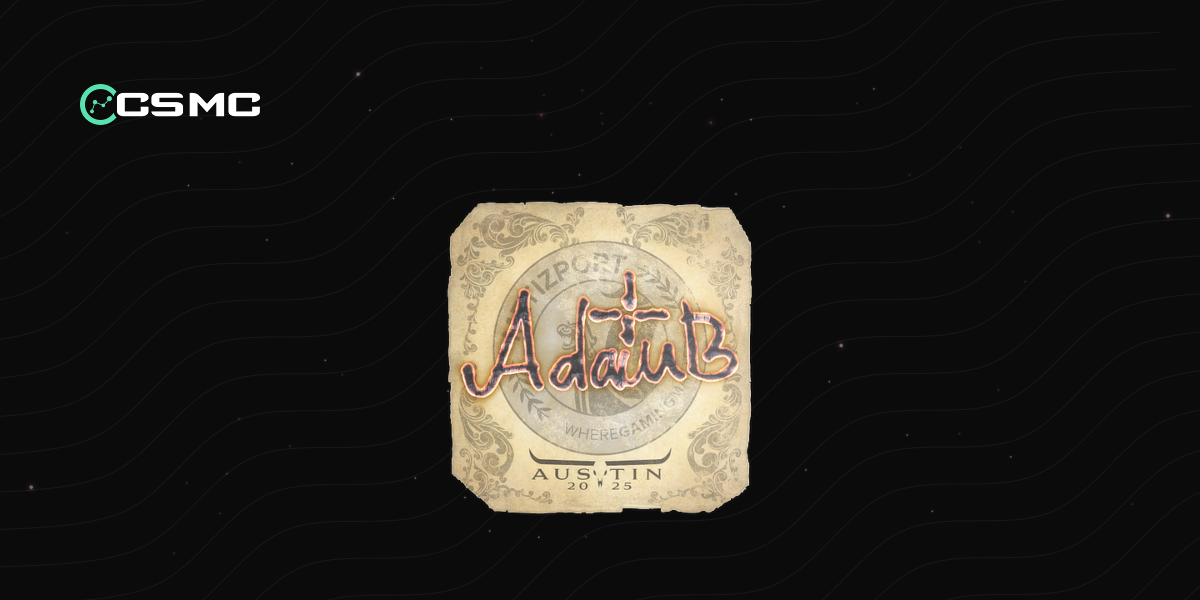 Sticker | adamb | Austin 2025 - Price, Info & Where to Buy in CS2