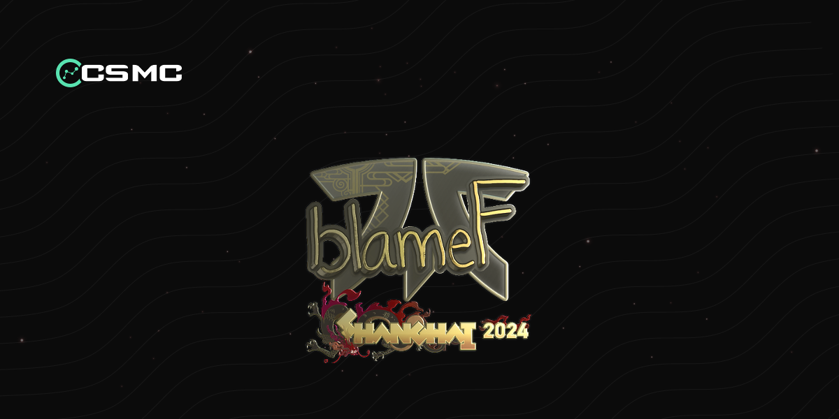 Sticker | blameF (Gold) | Shanghai 2024 - Price, Info & Where to Buy in CS2