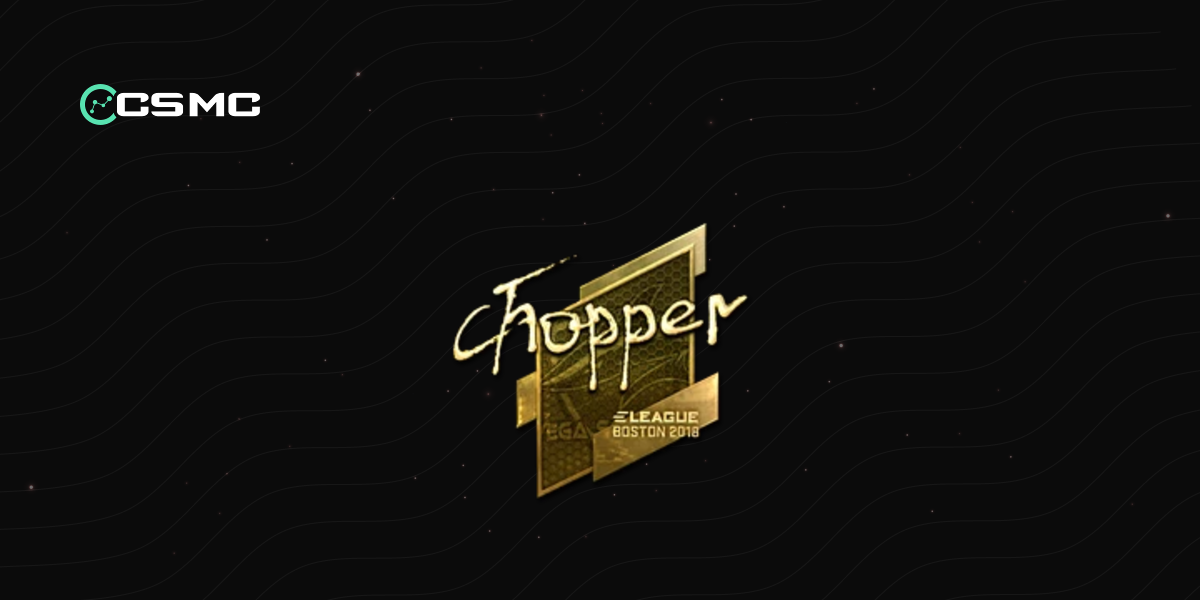 Sticker | chopper (Gold) | Boston 2018 - Price, Info & Where to Buy in CS2