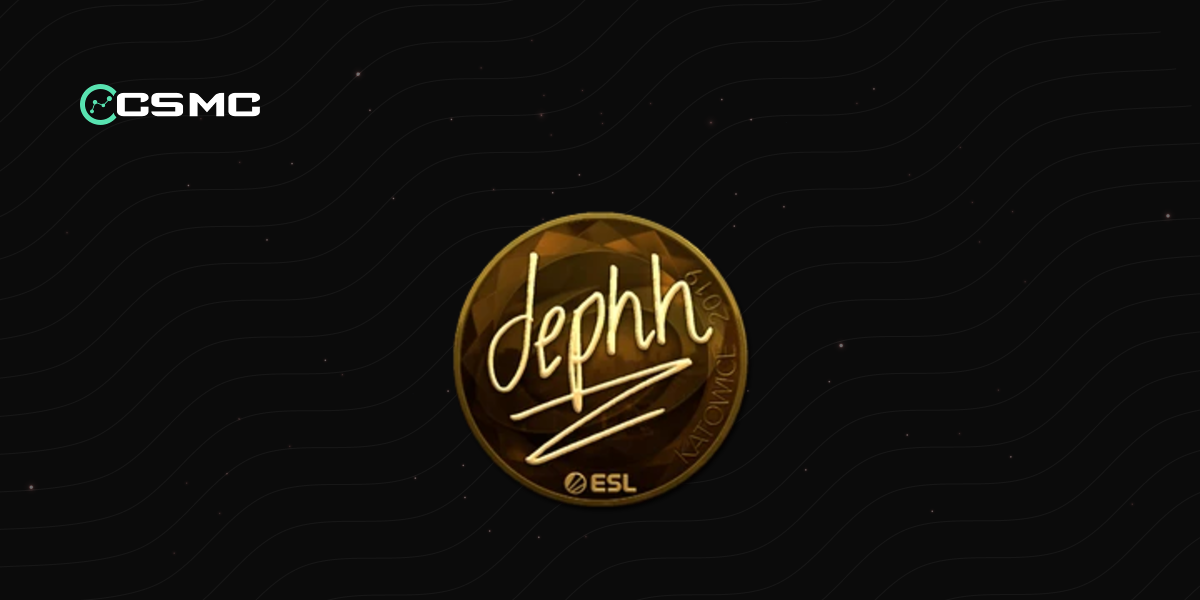Sticker | dephh (Gold) | Katowice 2019 - Price, Info & Where to Buy in CS2