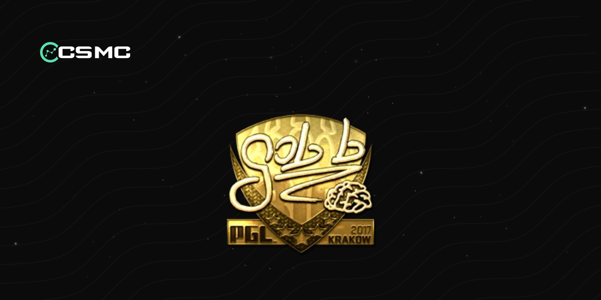 Sticker | gob b (Gold) | Krakow 2017 - Price, Info & Where to Buy in CS2