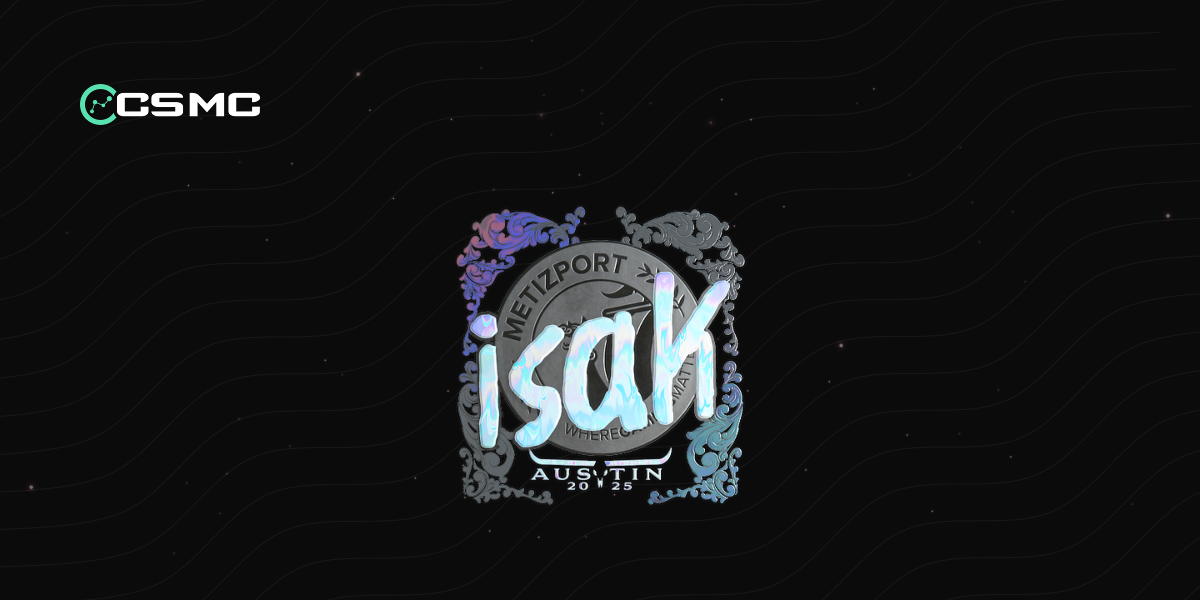 Sticker | isak (Holo) | Austin 2025 - Price, Info & Where to Buy in CS2
