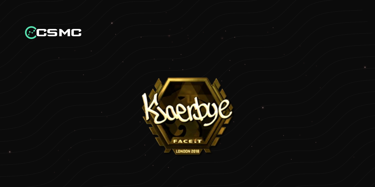 Sticker | Kjaerbye (Gold) | London 2018 - Price, Info & Where to Buy in CS2