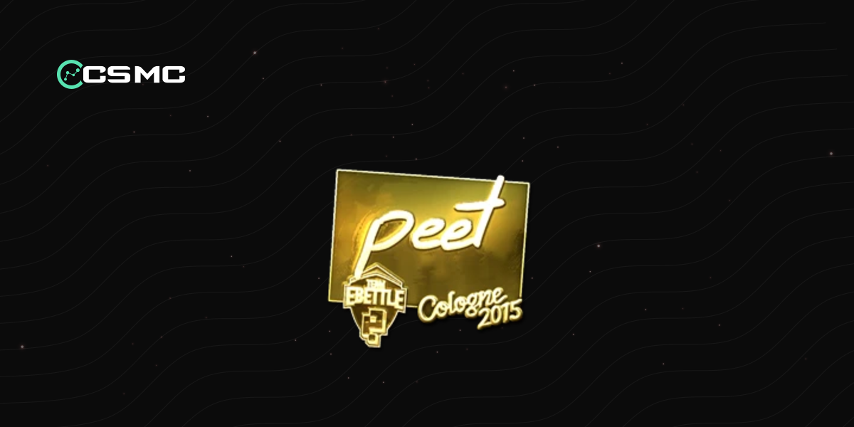 Sticker | peet (Gold) | Cologne 2015 - Price, Info & Where to Buy in CS2