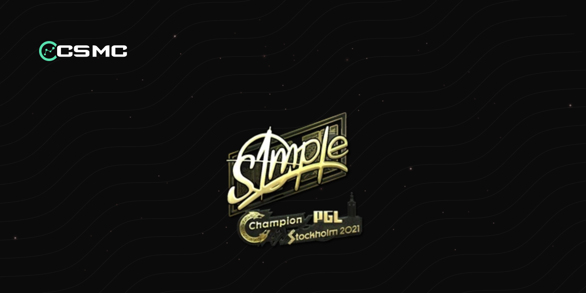 Sticker | s1mple (Gold) | Stockholm 2021 - Price, Info & Where to Buy ...