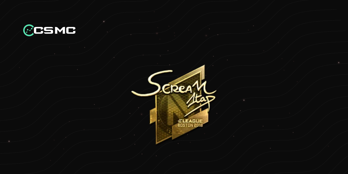 Sticker | ScreaM (Gold) | Boston 2018 - Price, Info & Where to Buy in CS2