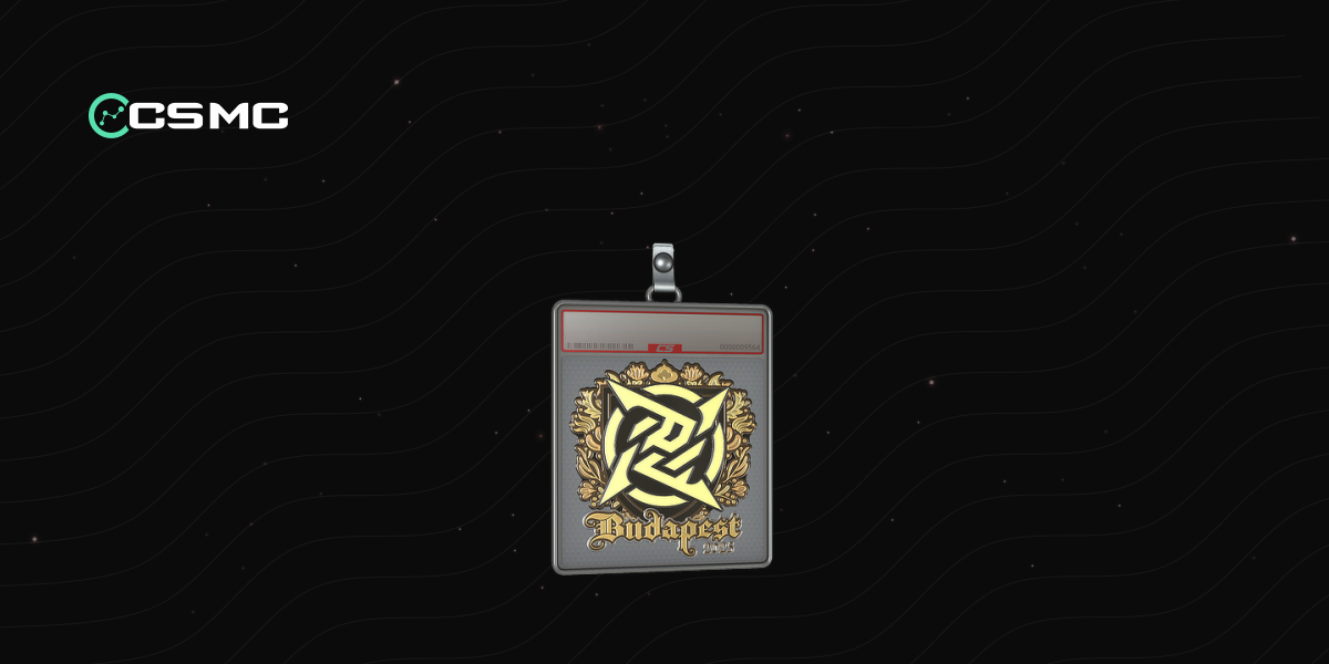 Sticker Slab | Ninjas in Pyjamas (Gold) | Budapest 2025 Preis, kaufen ...